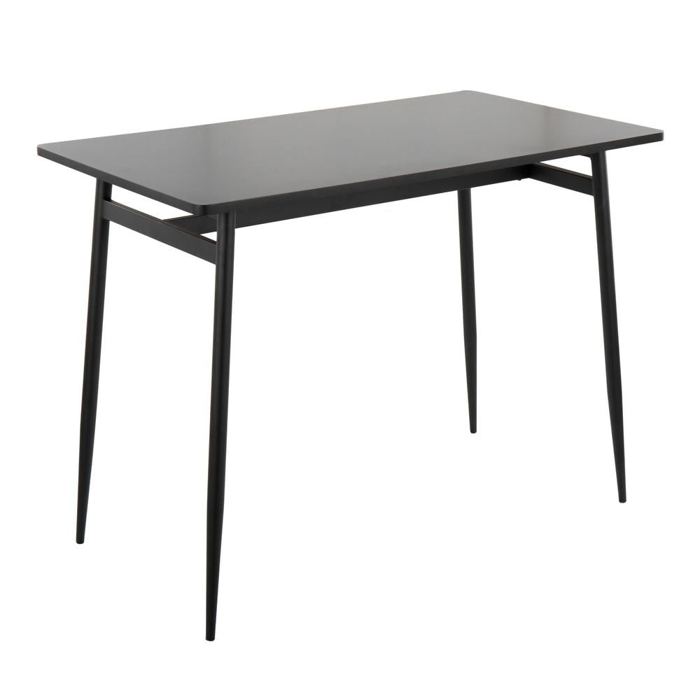 LumiSource Black Metal, Black Wood Marcel Counter Table - Walmart.com