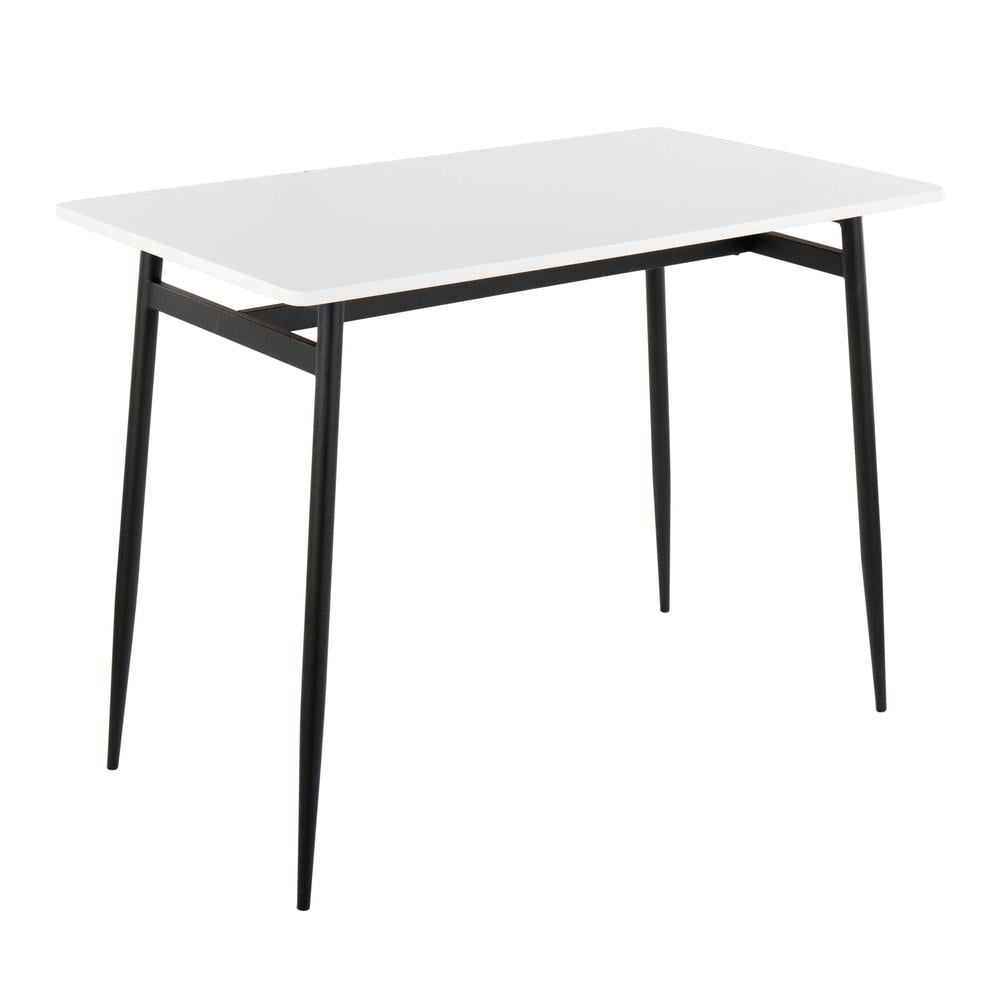 LumiSource Black Metal, White Wood Marcel Counter Table - Walmart.com