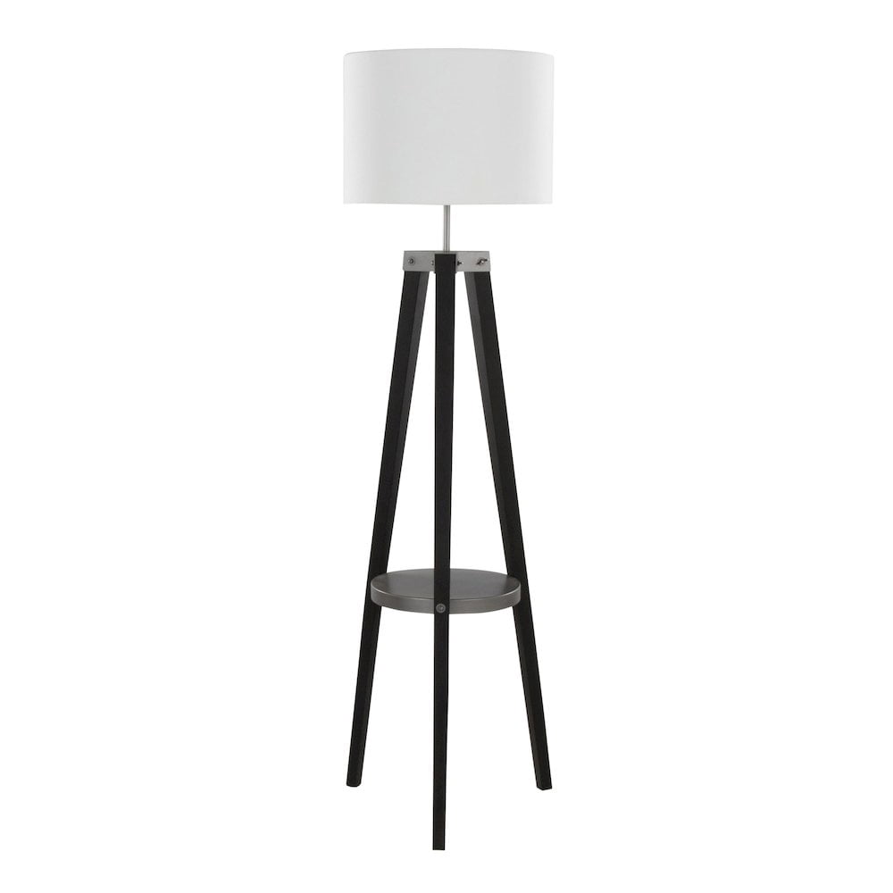 LumiSource Compass Shelf 59" Wood Floor Lamp - Walmart.com