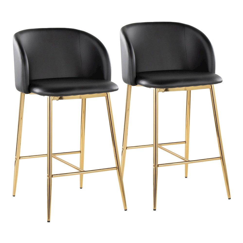 LumiSource Fran 26" Fixed-Height Counter Stool - Set of 2 - Walmart.com