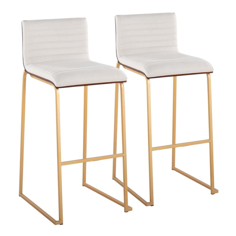 LumiSource Mason Mara 30" Fixed-Height Barstool - Set of 2 - Walmart.com