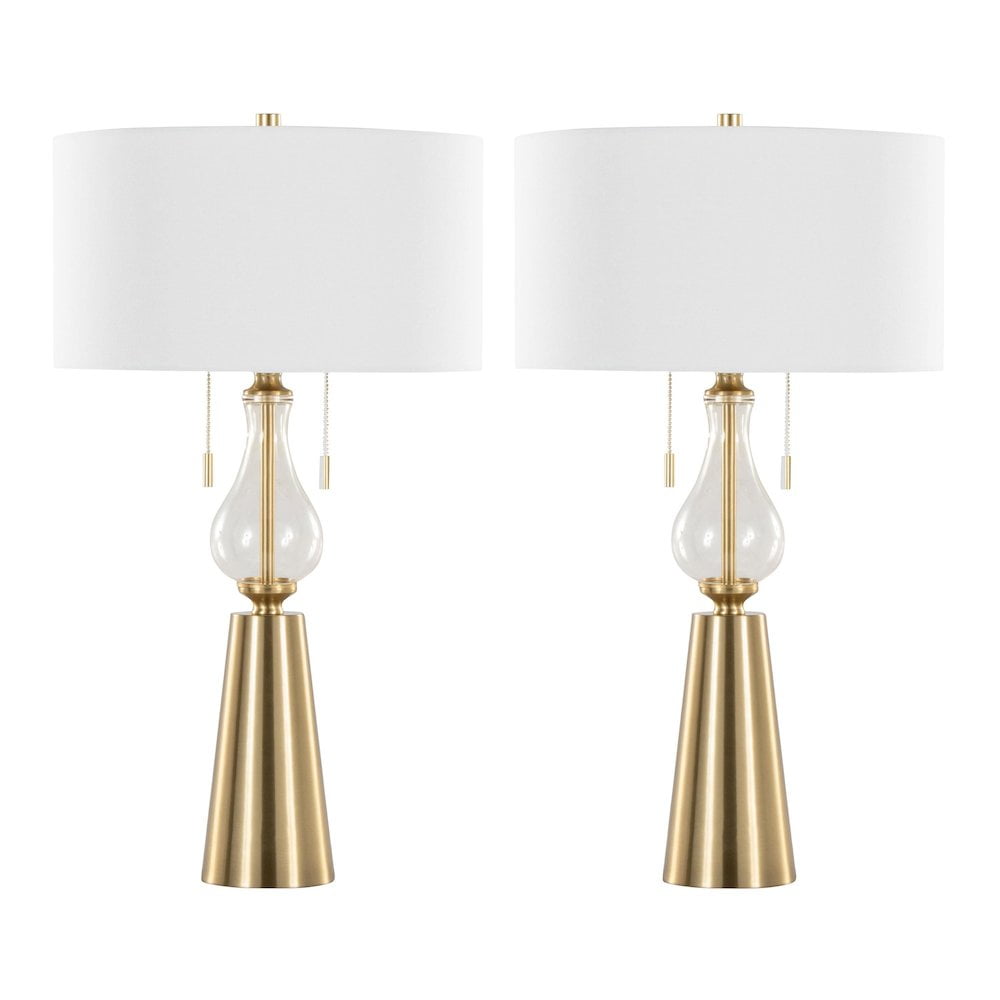 LumiSource Rook 30" Metal Table Lamp - Set of 2 - Walmart.com
