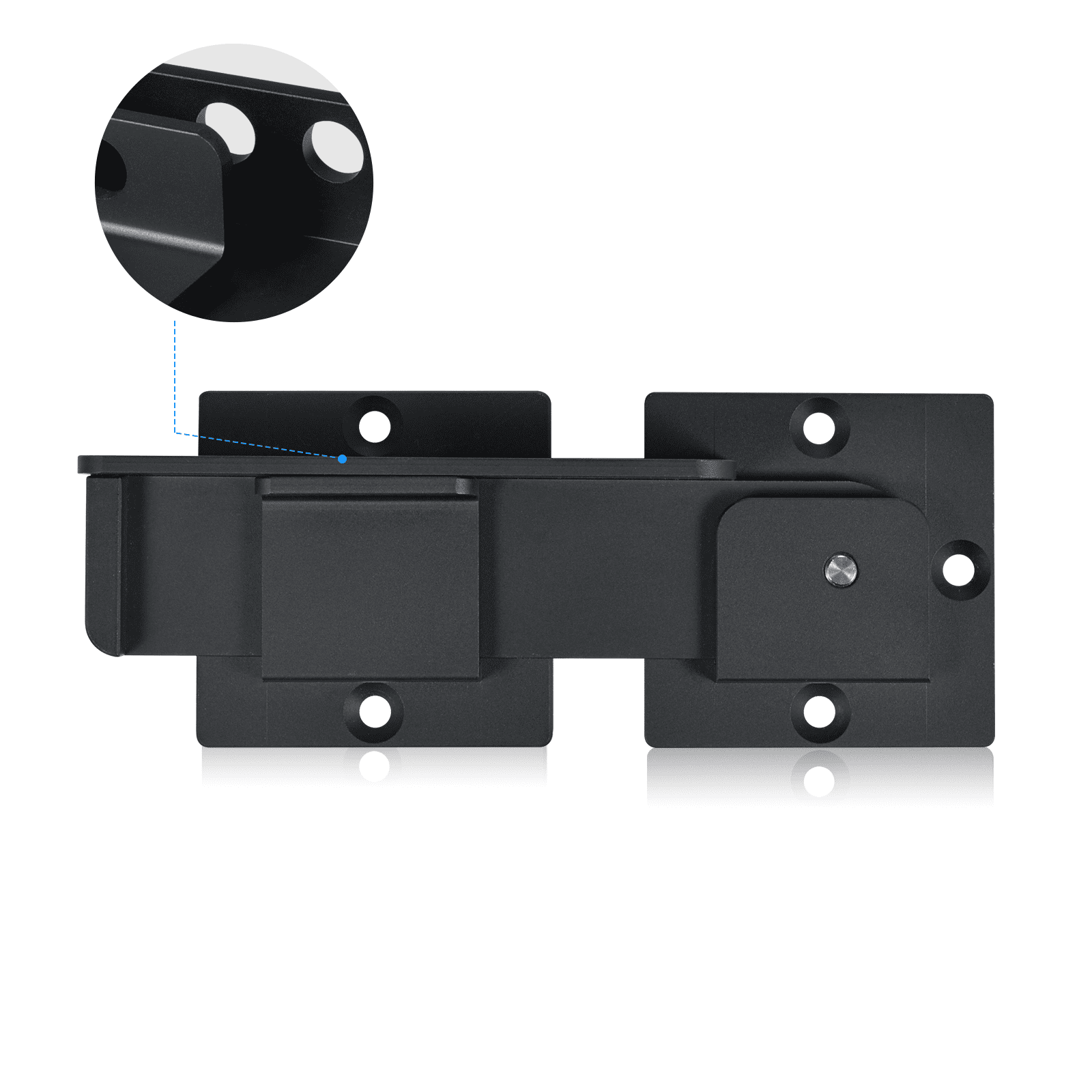 Lumiadot 7.5" Flip Gate Latch Lock with Padlock Holes, 4mm Heavy Duty ...
