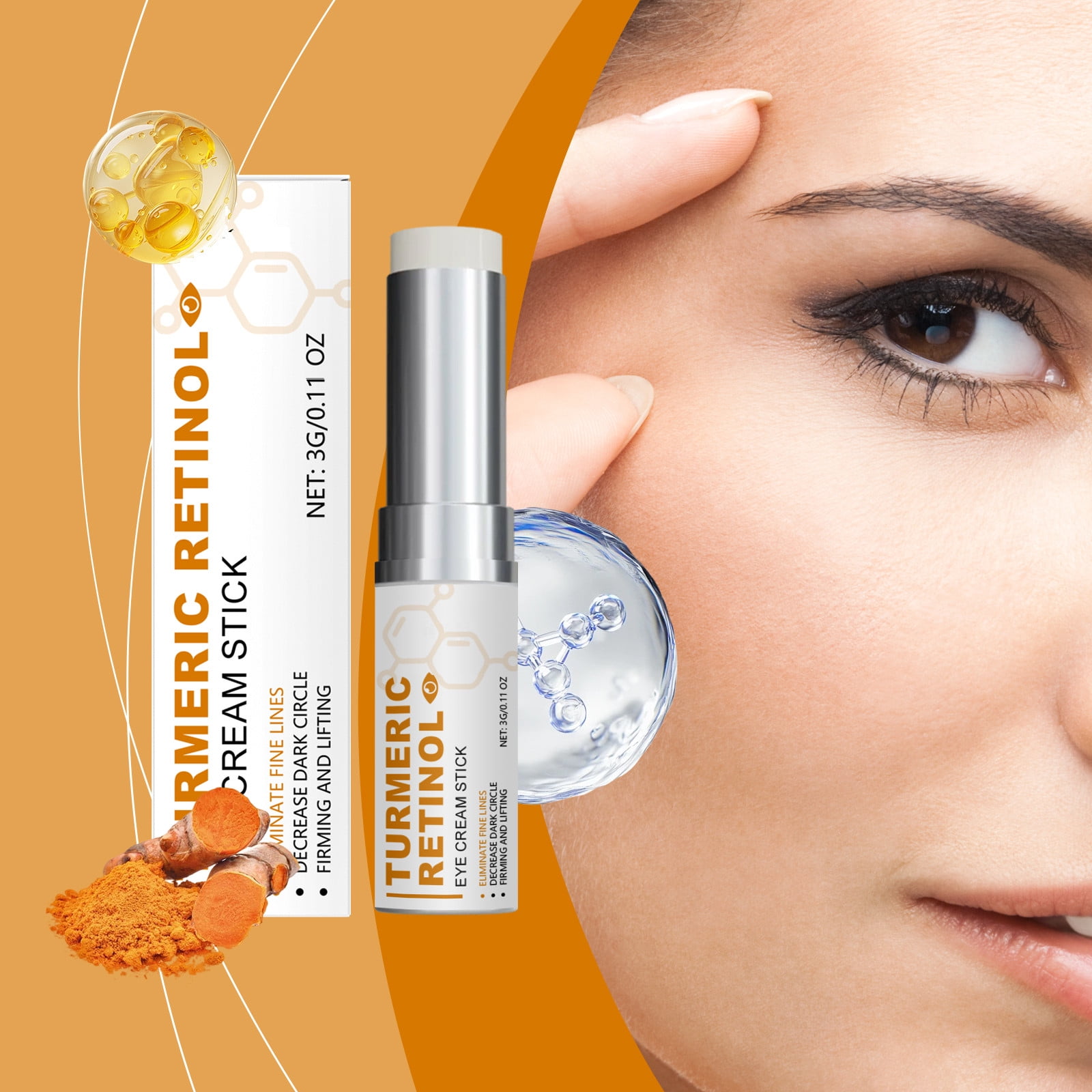 Lumibalm for Under Eye Bags, Turmeric Retinol Eye Cream Stick, Retinol ...