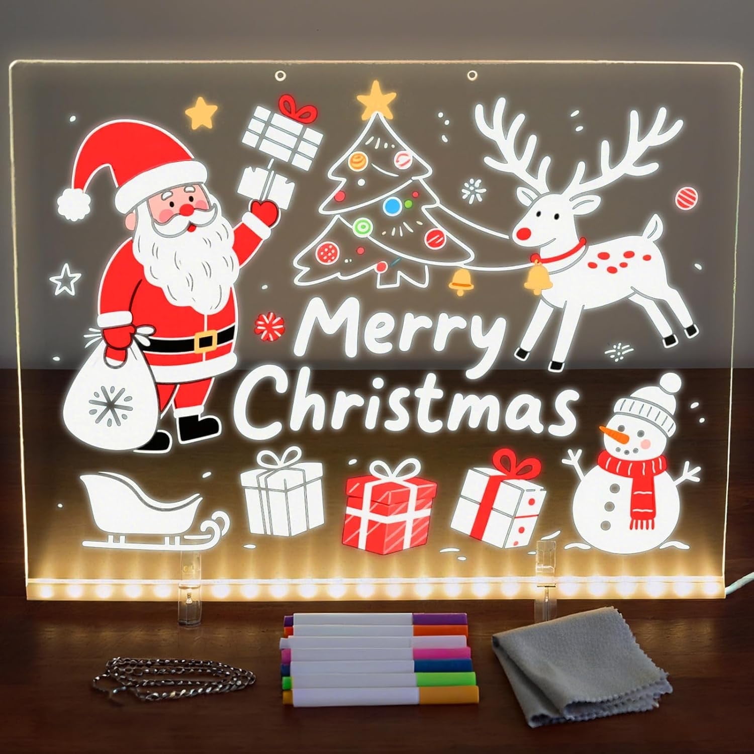Lumiboard Led Drawing Board(7 Color Pens), 2025 New Cosmody Led Board 3 ...