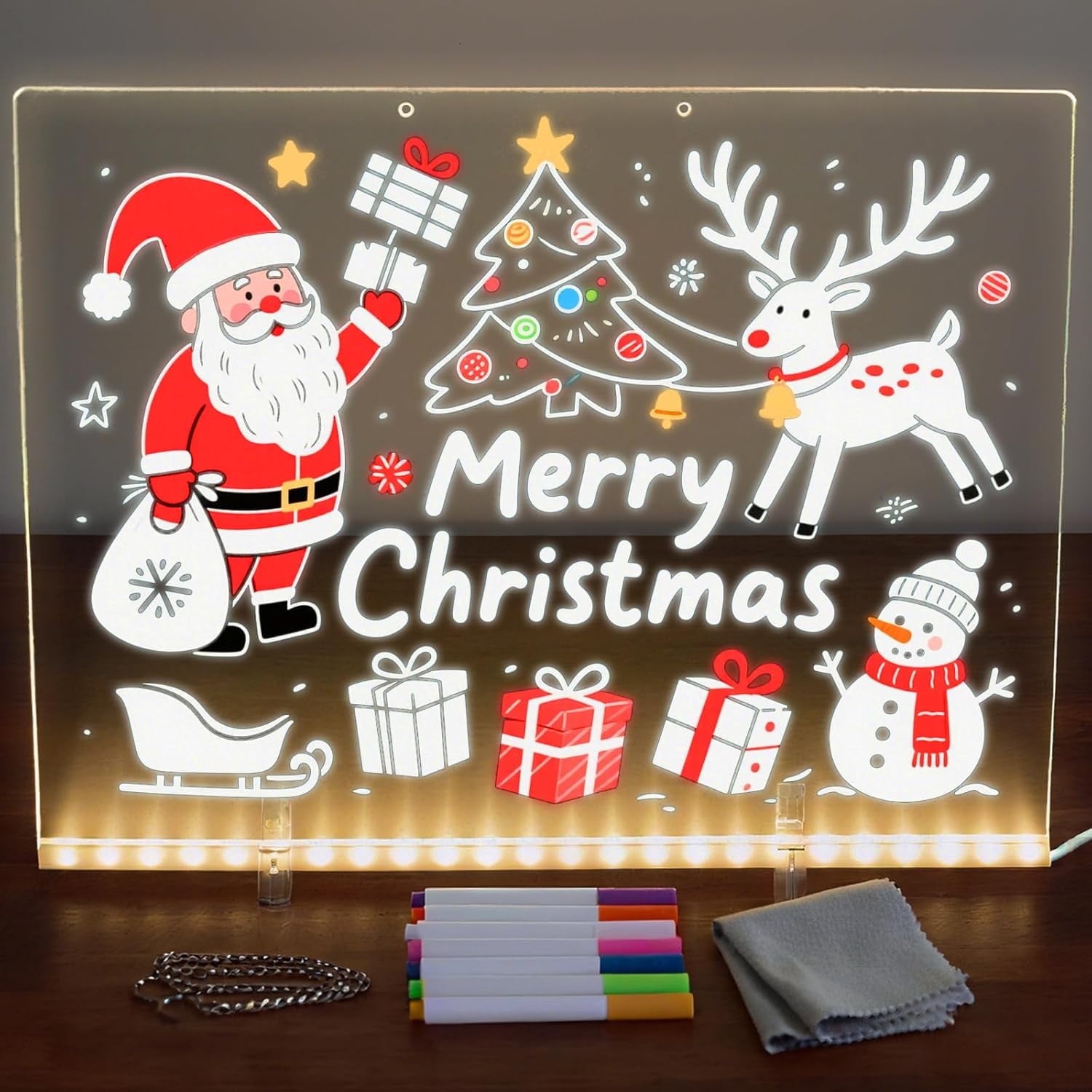 Lumiboard Led Drawing Board(7 Color Pens), 2025 New Cosmody Led Board 3 ...