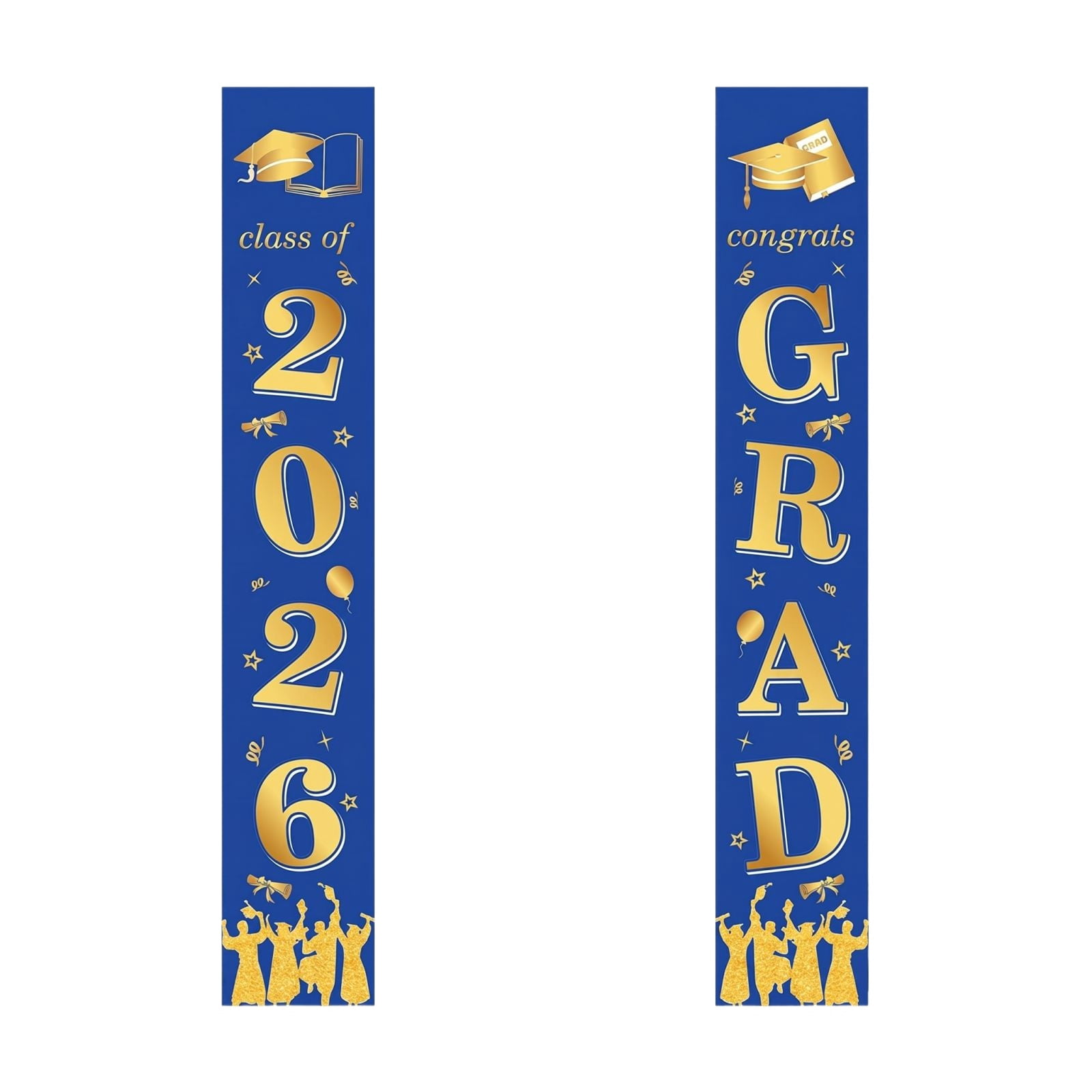 Lumifun 2026 Graduation Decorations, 70.8 × 11.8 inch Blue and Gold ...