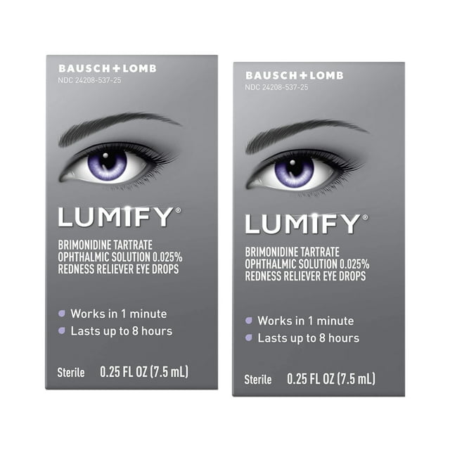 Lumify Natural Medicine OTC Redness Reliever Eye Drops (.25 fl. oz, 2 ...