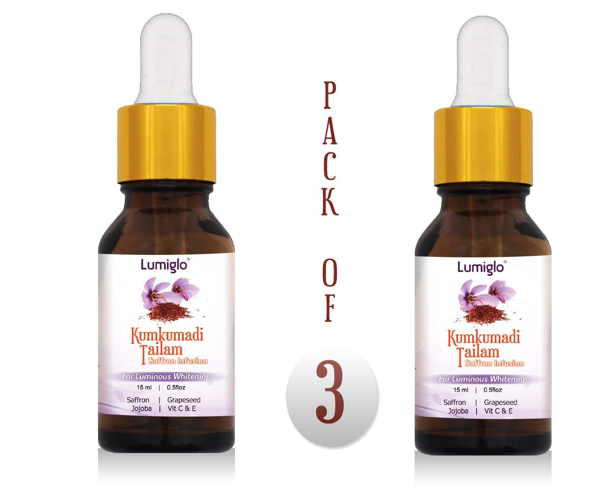 Lumiglo Premium Kumkumadi Tailam For Lumionus Whitening With Sandalwood Extracts Ultimate Elixir ...
