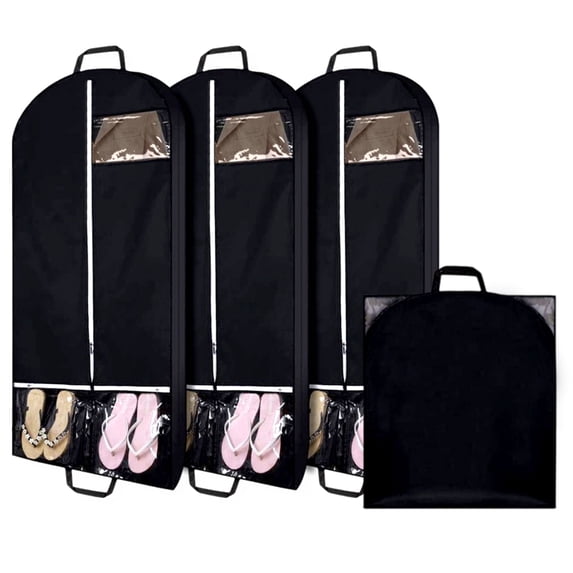 Lumikrypt 3 Pack 50'' Garment Bags for Travel,Garment Bags Hanging ...