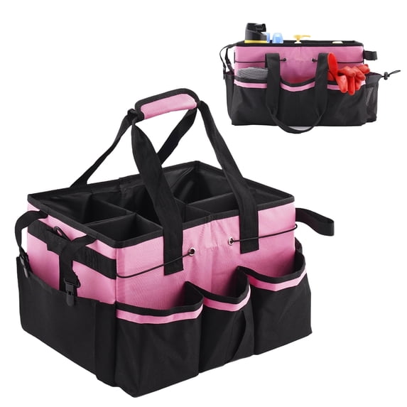 Lumikrypt Large Cleaning Caddy Bag, Cleaning Caddy Supplies Organizer ...