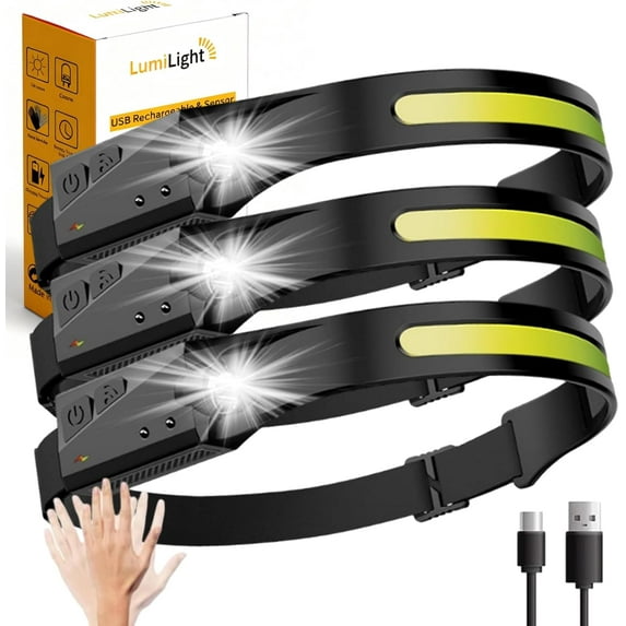 Lumilight Headlamp, Lumi Light LED Head Band Rechargeable LED Headlamp ...
