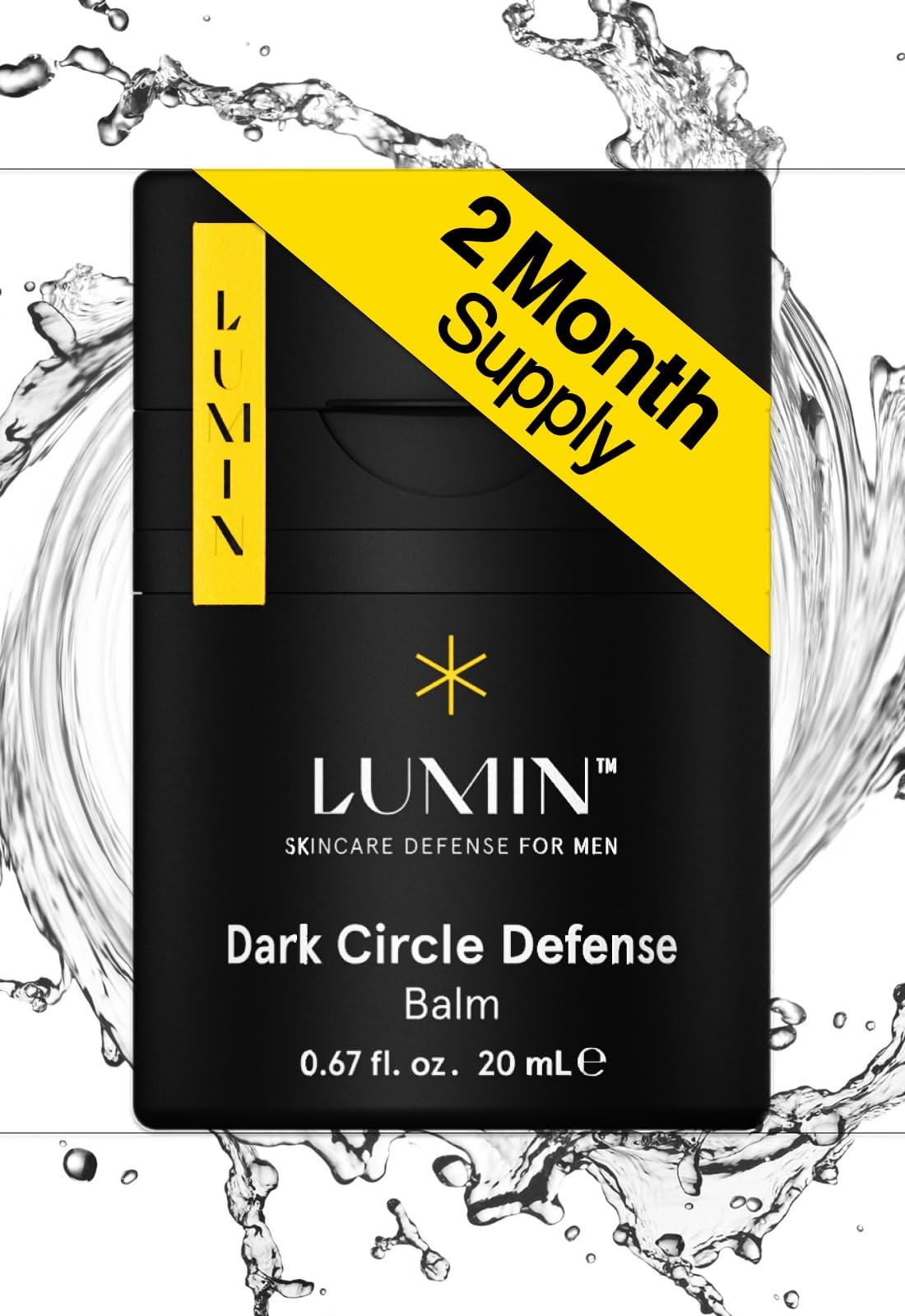 Lumin - Men's Dark Circle Defense Balm - Anti-Aging Korean Formulated Eye Cream Treatment for ...