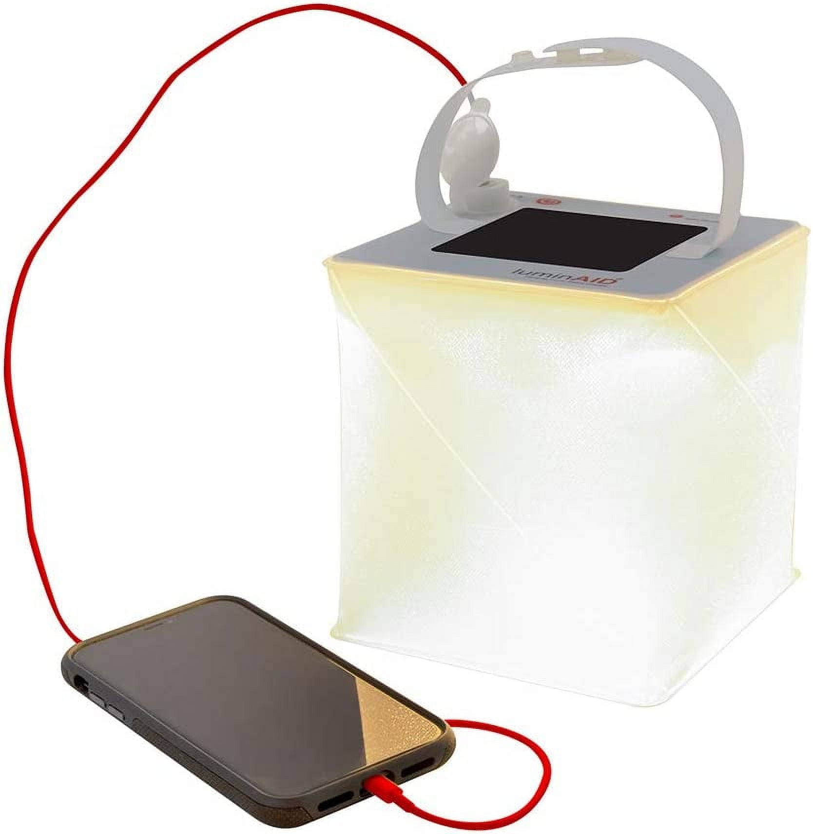 LuminAID 2-in-1 Solar Camping Lantern and Phone Charger - Inflatable ...