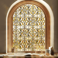 OHTMERU 3D Stained Glass Window Privacy Film, Heat Control UV Blocking ...