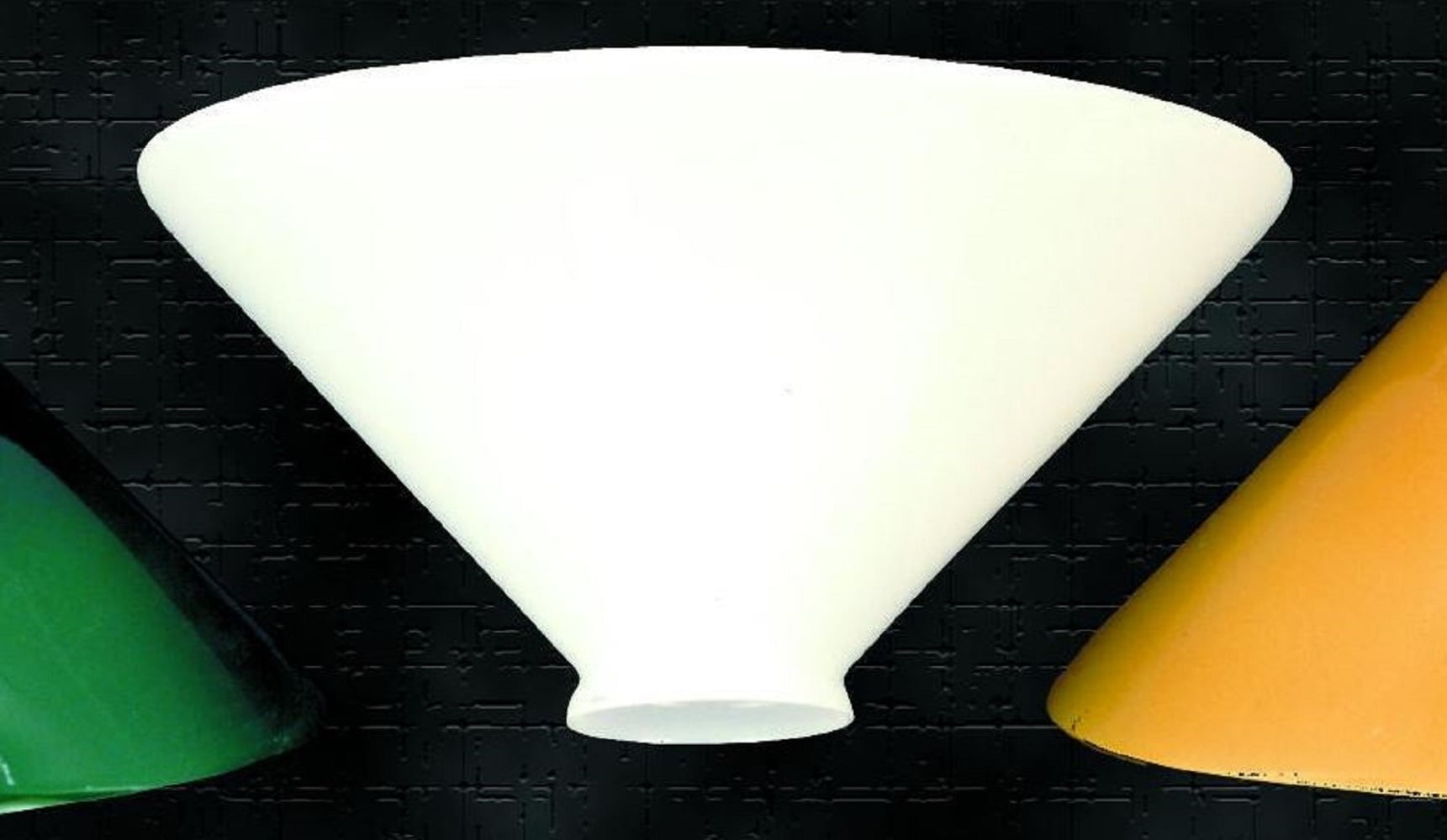 Luminance 12-inch Cased Opal Slant Shade 61-3184-OPAL - Walmart.com