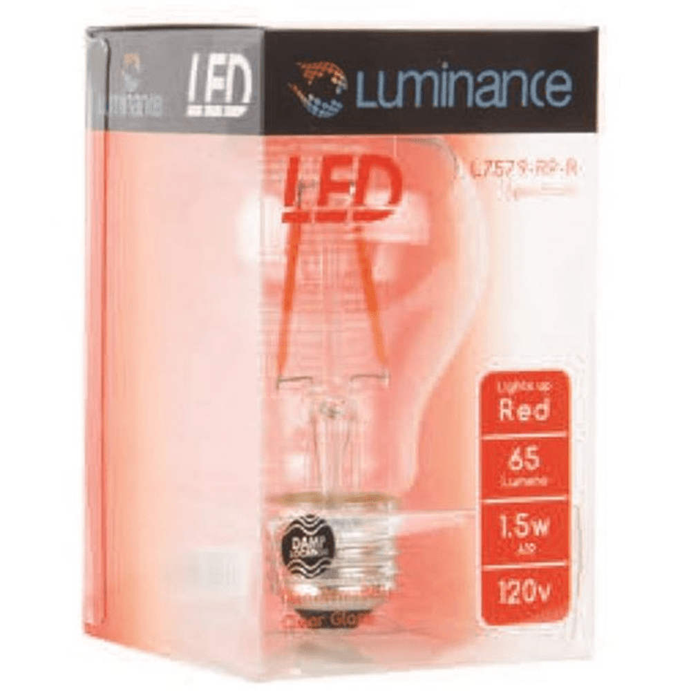 Luminance L7579-RP-R RGB Bulbs A19 1.5W - Red - Walmart.com