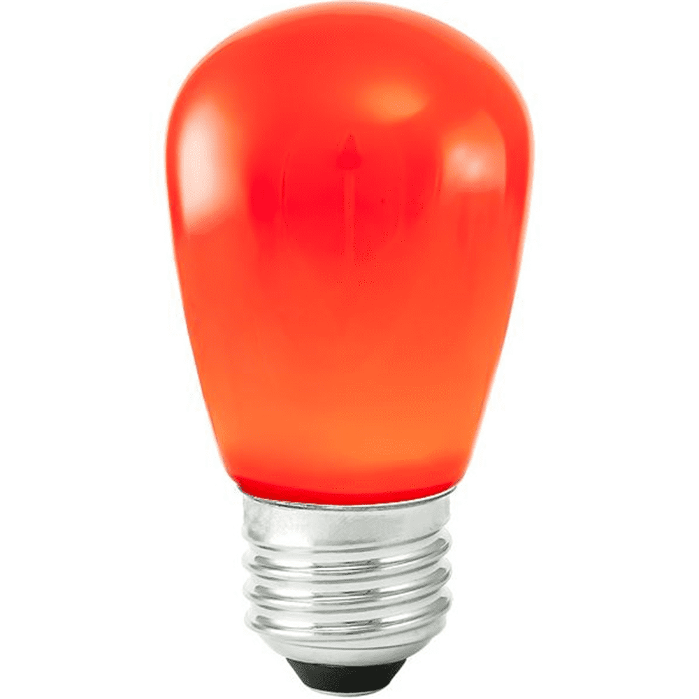 Luminance Red - 1.5 Watt -LED - S14 Light Bulb L7578-RP-R - Walmart.com