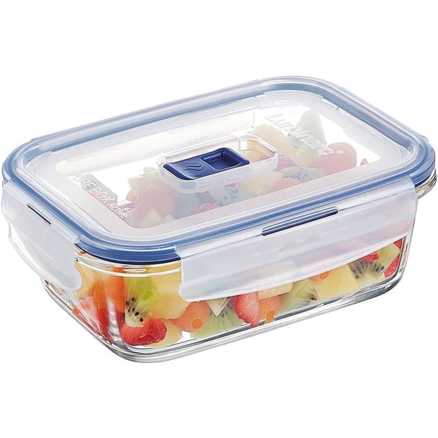 Luminarc Pure Box Active Glass Food Storage Container with Sliding Vent ...
