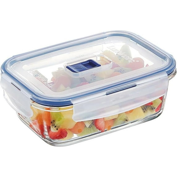 Luminarc Pure Box Active Glass Food Storage Container with Sliding Vent ...