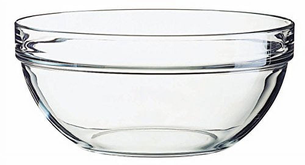 Luminarc Stackable Bowls Set with White Lids, Stand, Clear - Walmart.com