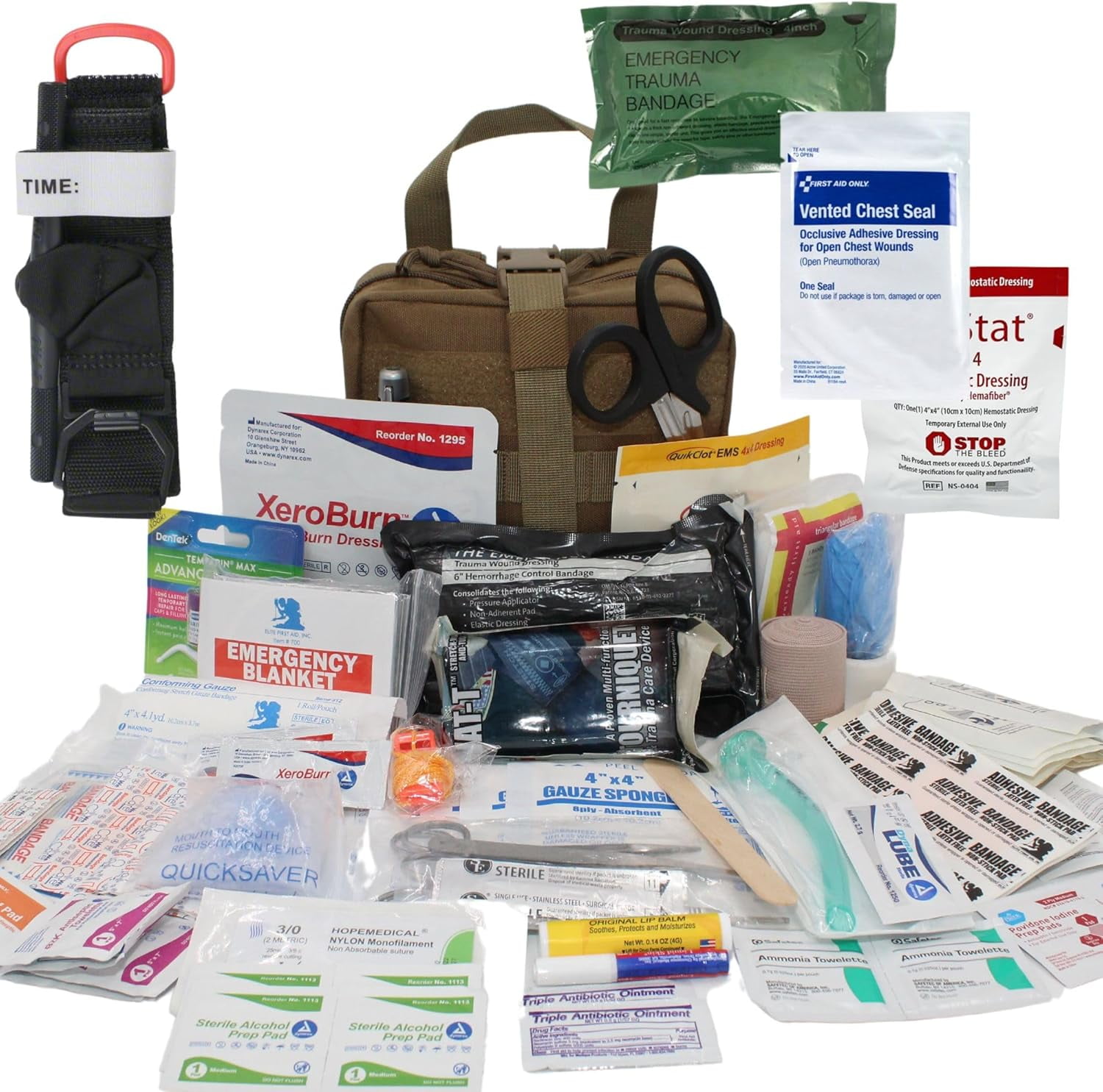 Luminary Advanced IFAK Stocked MOLLE Rip-Away Trauma Hemorrhage Control ...