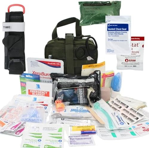 Luminary Advanced IFAK Stocked MOLLE Rip-Away Trauma Hemorrhage Control ...