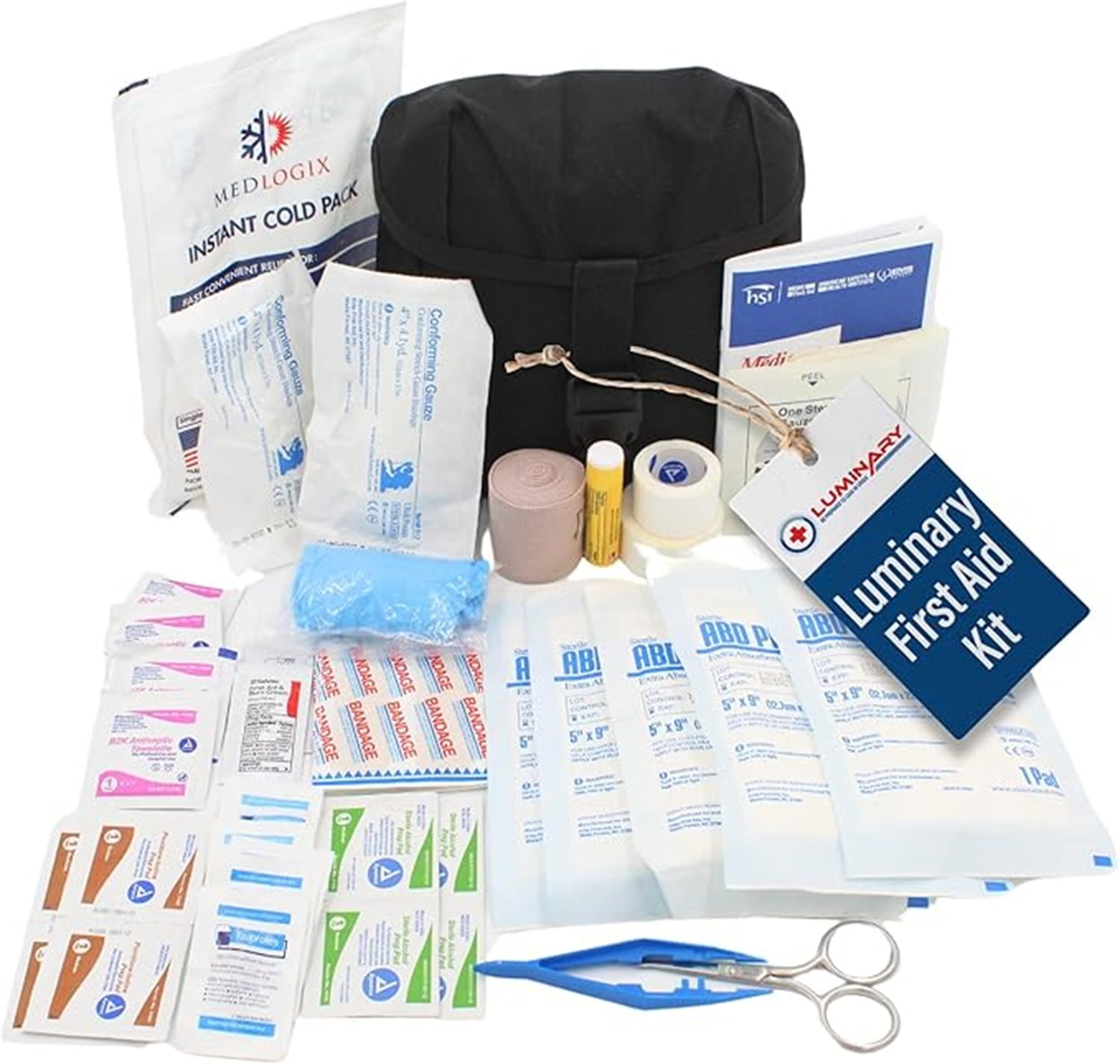 Luminary Basic First Aid Kit - Compact MOLLE Compatible Medical Kit for ...