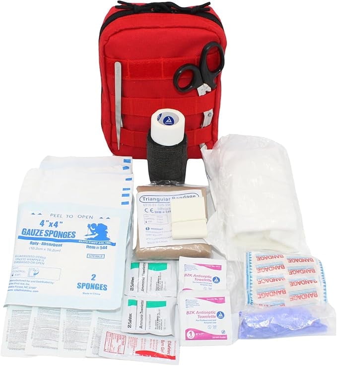 Luminary Squad IFAK Tactical Trauma Kit Compact MOLLE First Aid Kit Water-Resistant 600D Cordura ...