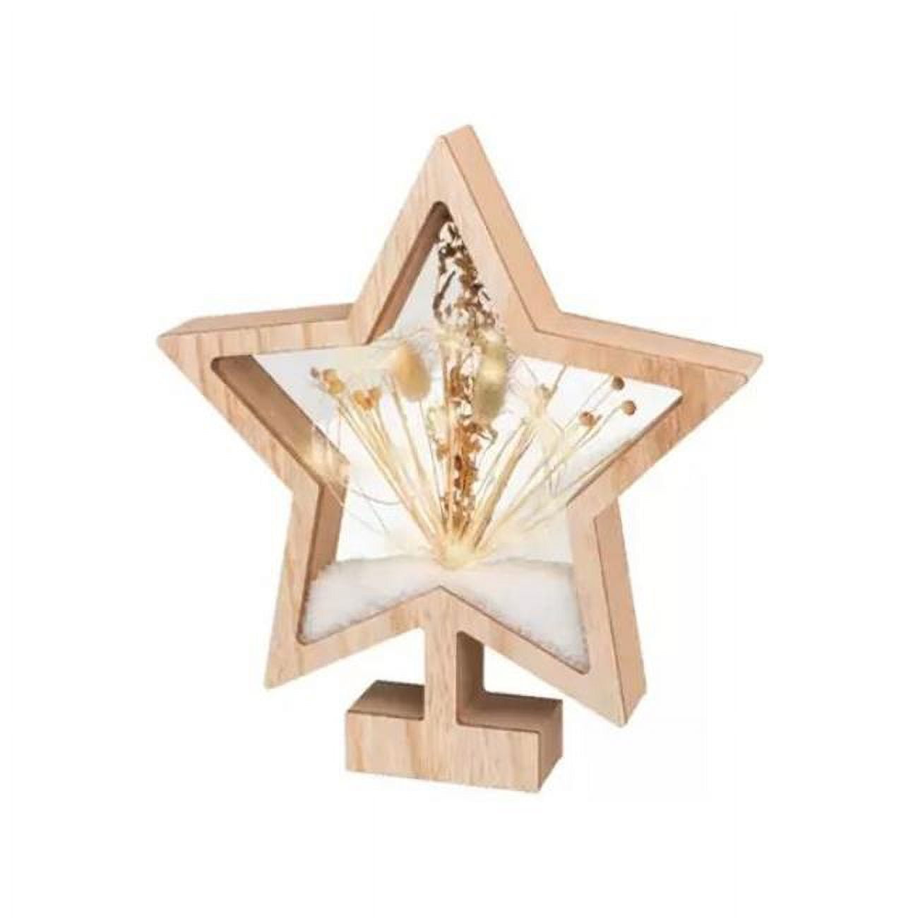 Lumineo LED Brown Lighted Star Table Decor 11 in. - Walmart.com