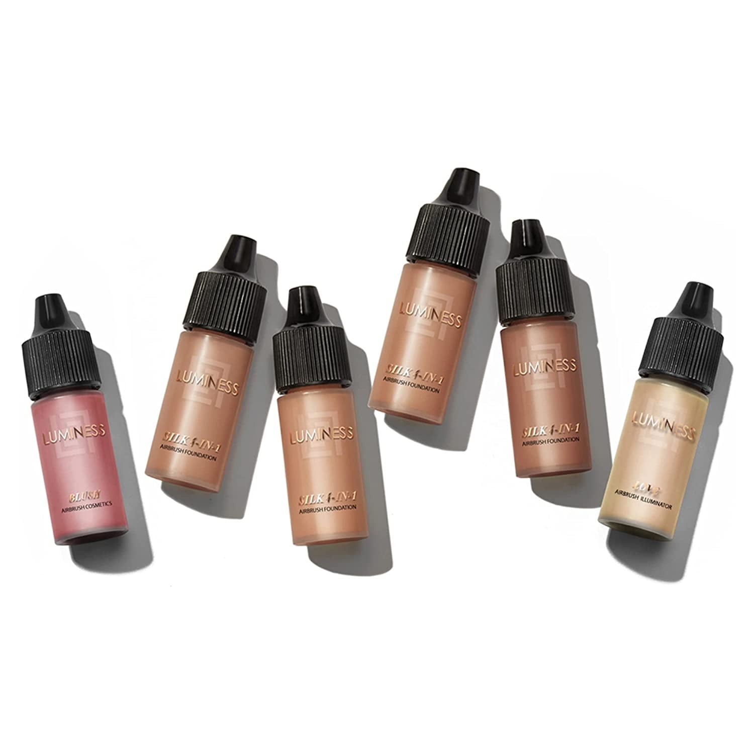 Luminess Silk 4-in-1 Airbrush Foundation Makeup Starter Kit - Tan ...