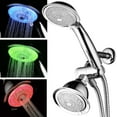 Luminex LED Handheld Shower Combo with Air Jet Turbo Pressure Boost ...