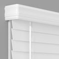 Lumino 2.5" Cordless Faux Wood Blinds, White, 20"W x 48"L - Walmart.com