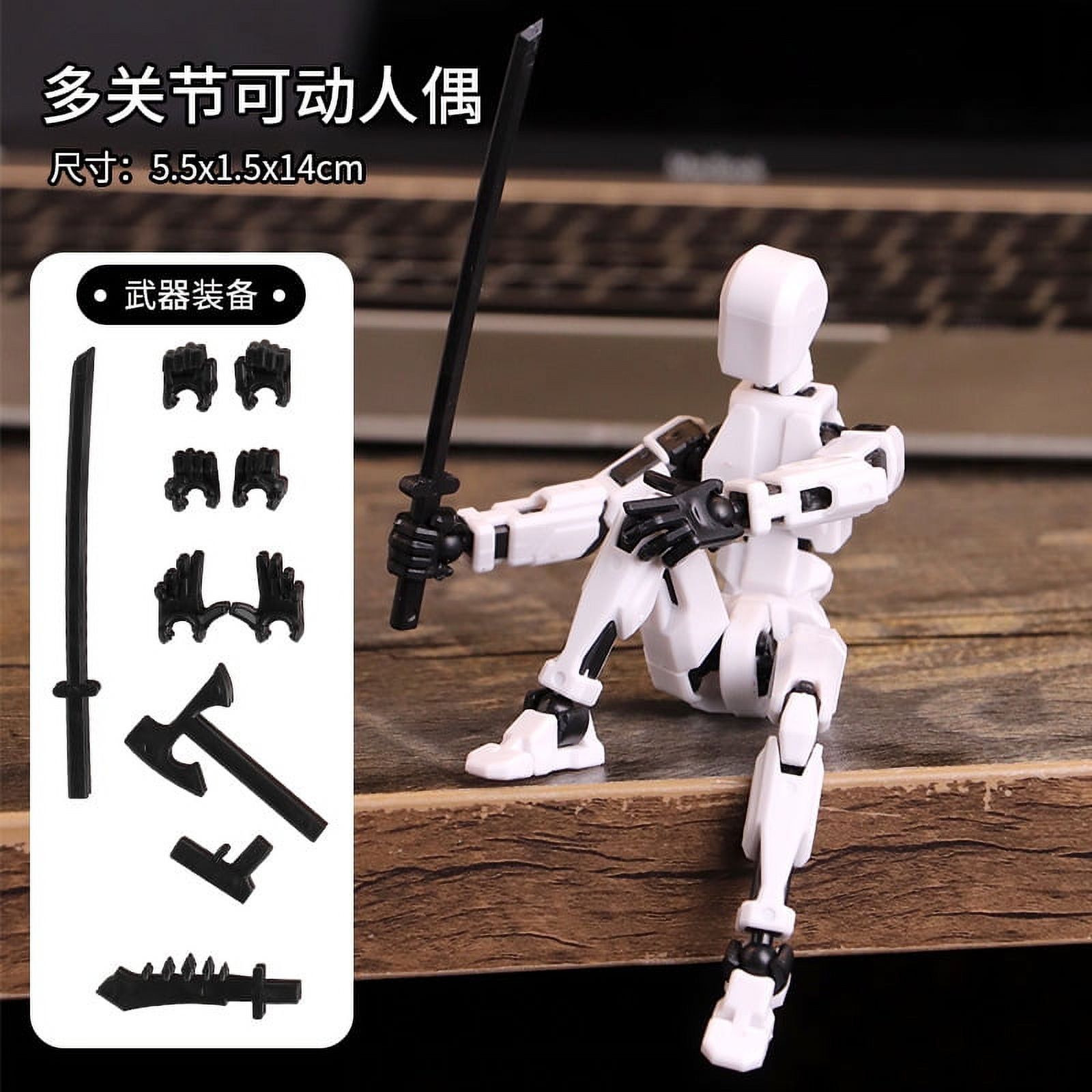 Luminous 13 Jointed Movable Action Figures Shapeshift Robot 3D Printed ...