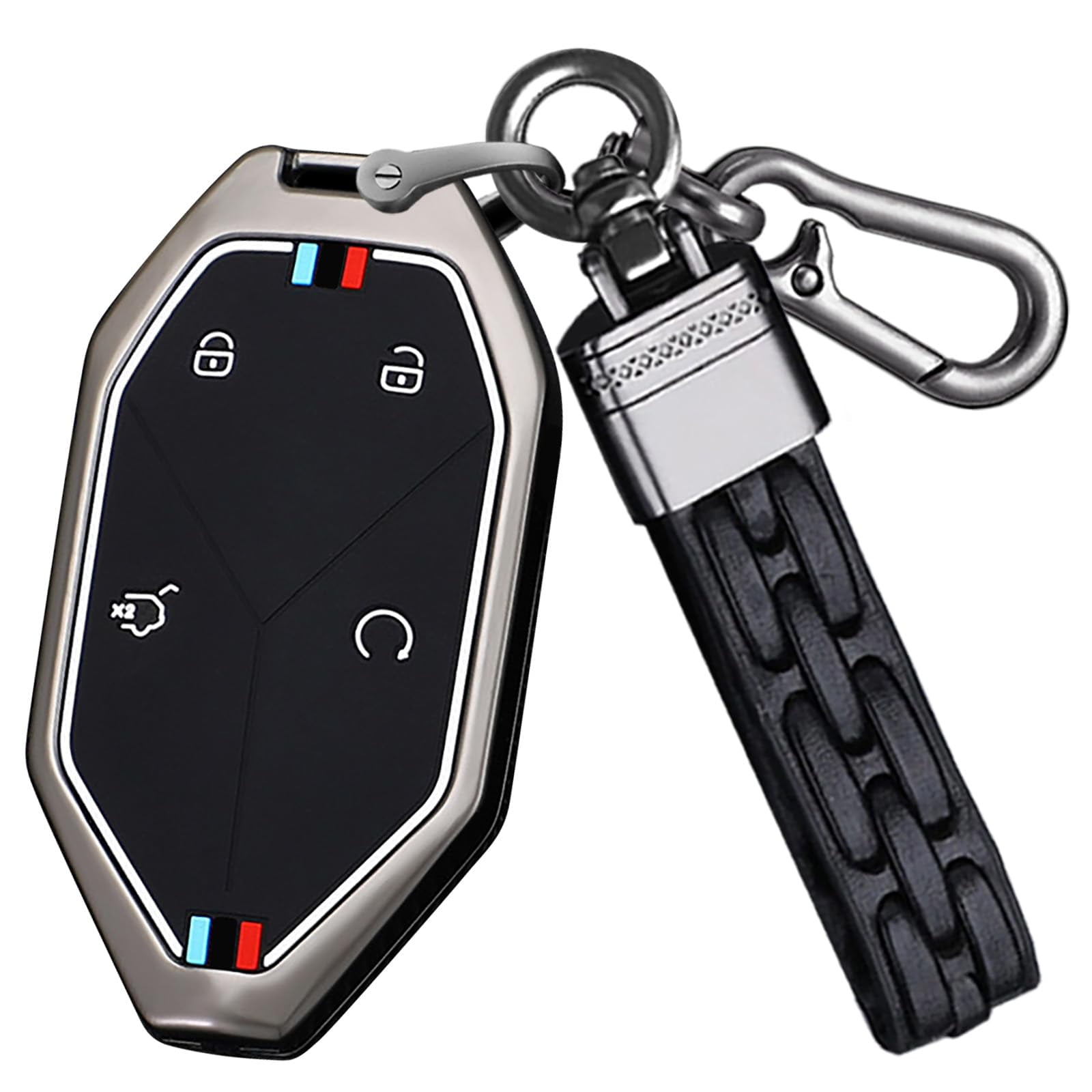 Luminous 4 Button Key Fob Cover Fit for BYD Equation 2023 Leopard 5 Key ...
