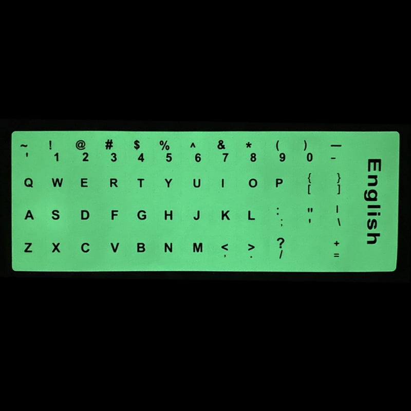 Luminous 4 Fonts English 107 68 47 Keys Keyboard Cover Sticker Skins ...