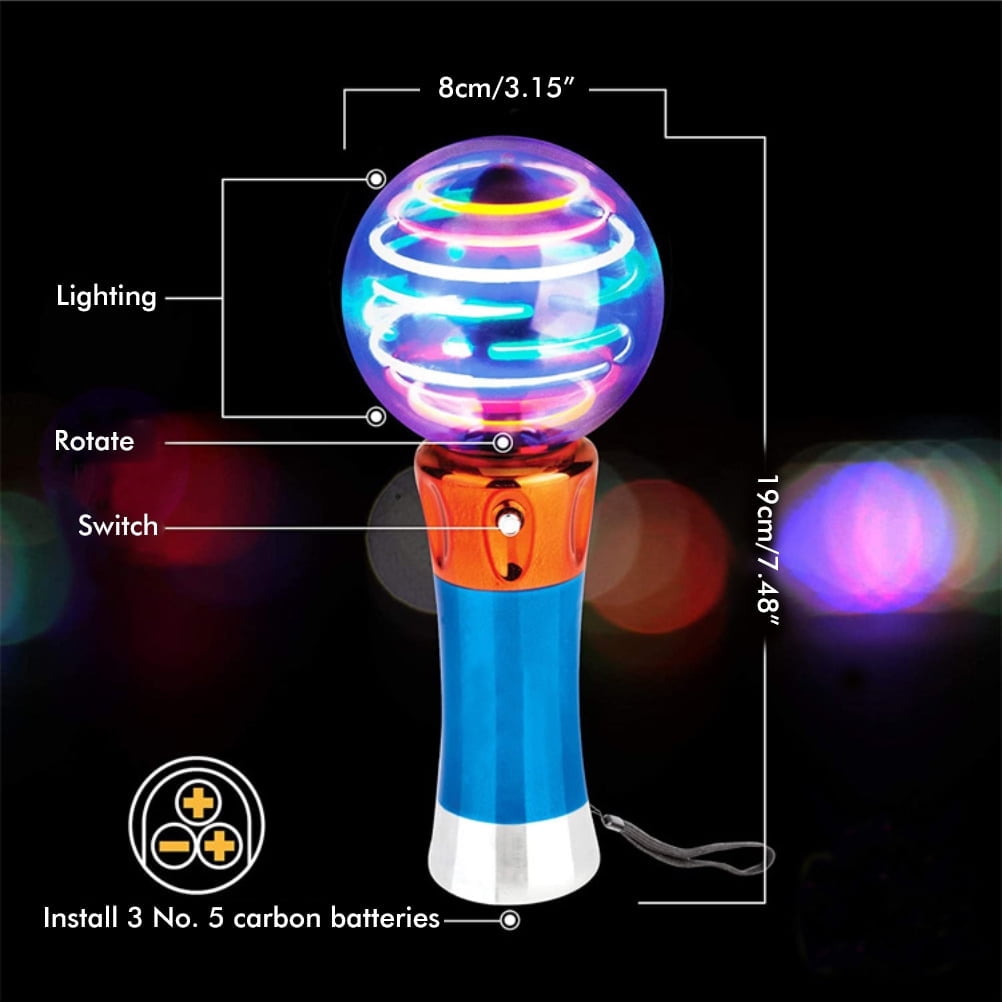 Luminous Ball Toy Stick Flashing LED Wand Rotating LED Toy Wand Fun ...