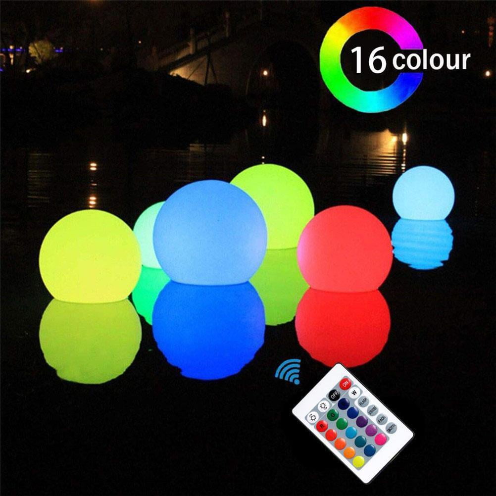 Luminous Balloon Flash Beach Ball Water Inflatable Remote Control Bobo ...