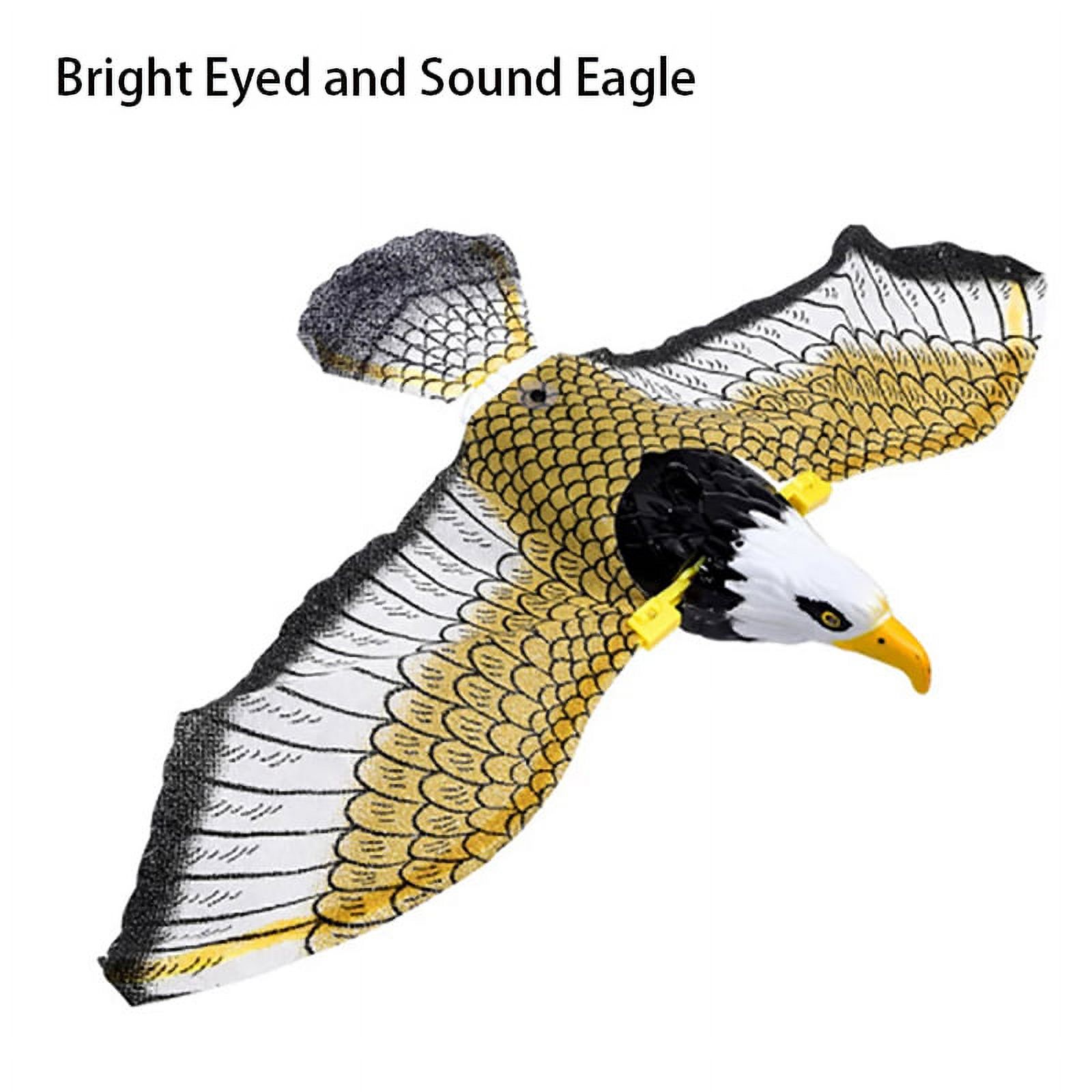 Luminous Bird Repellent Hanging Eagle with Music Flying Bird Scarer ...