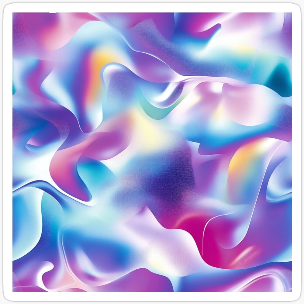 Luminous Blobs, Modern Art In Fusion Sticker Kir-3737 - Walmart.com