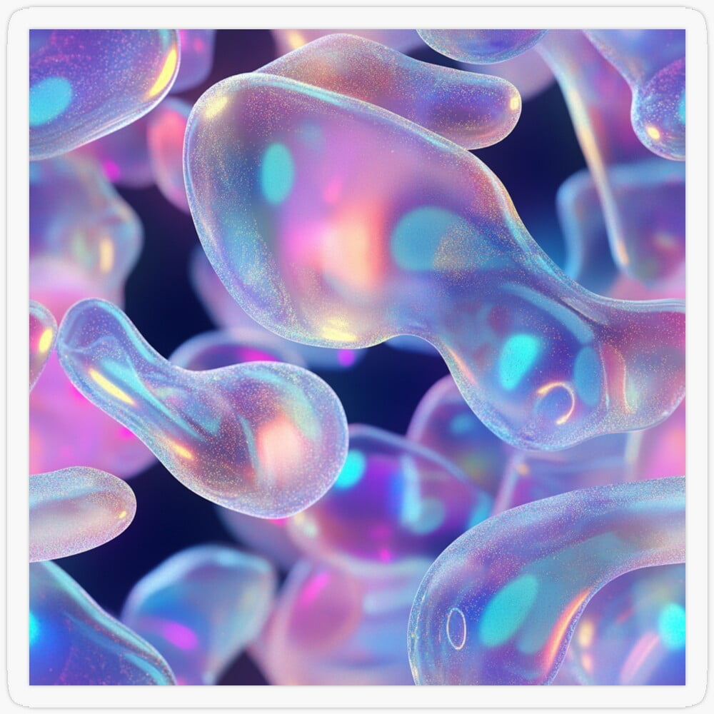 Luminous Blobs, Modern Art In Fusion Sticker Kir-3748 - Walmart.com