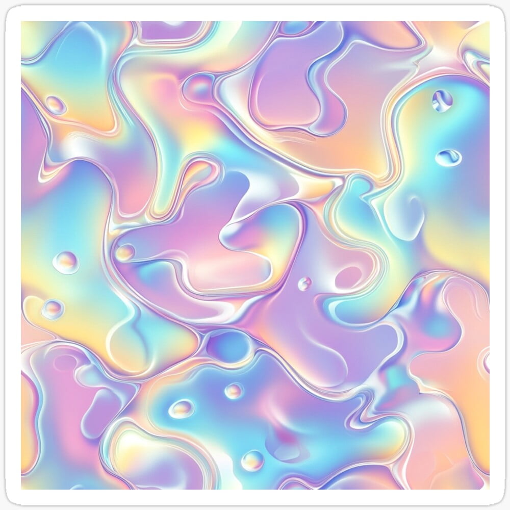 Luminous Blobs, Modern Art In Fusion Sticker Kir-3753 - Walmart.com