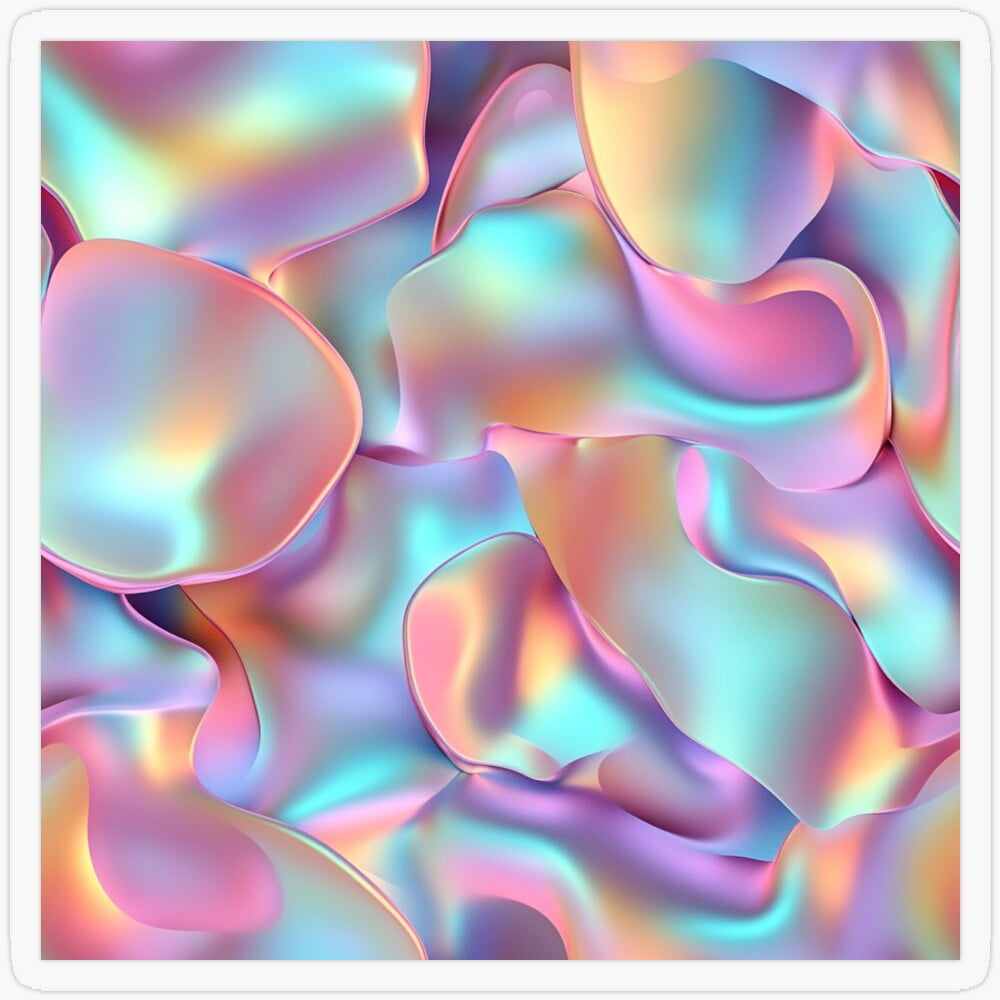 Luminous Blobs, Modern Art In Fusion Sticker Kir-3760 - Walmart.com