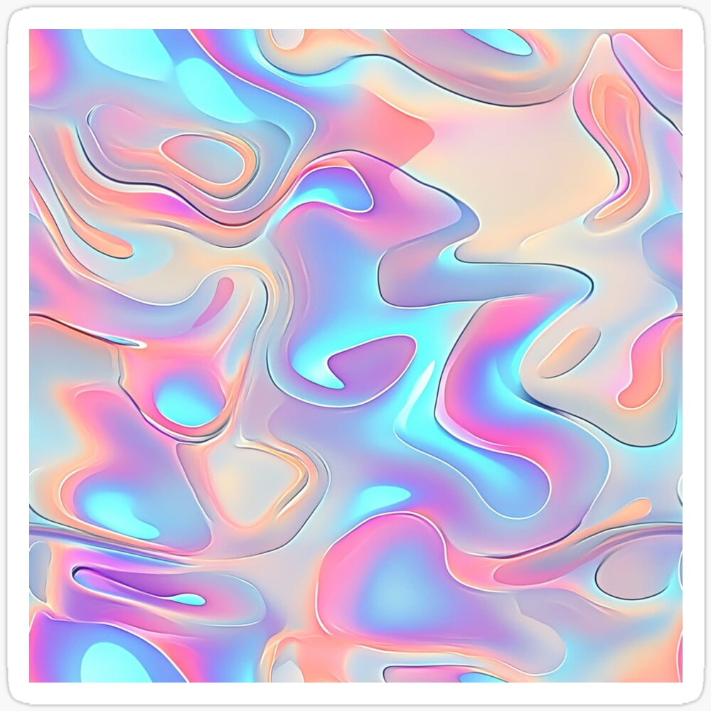 Luminous Blobs, Modern Art In Fusion Sticker Kir-3769 - Walmart.com