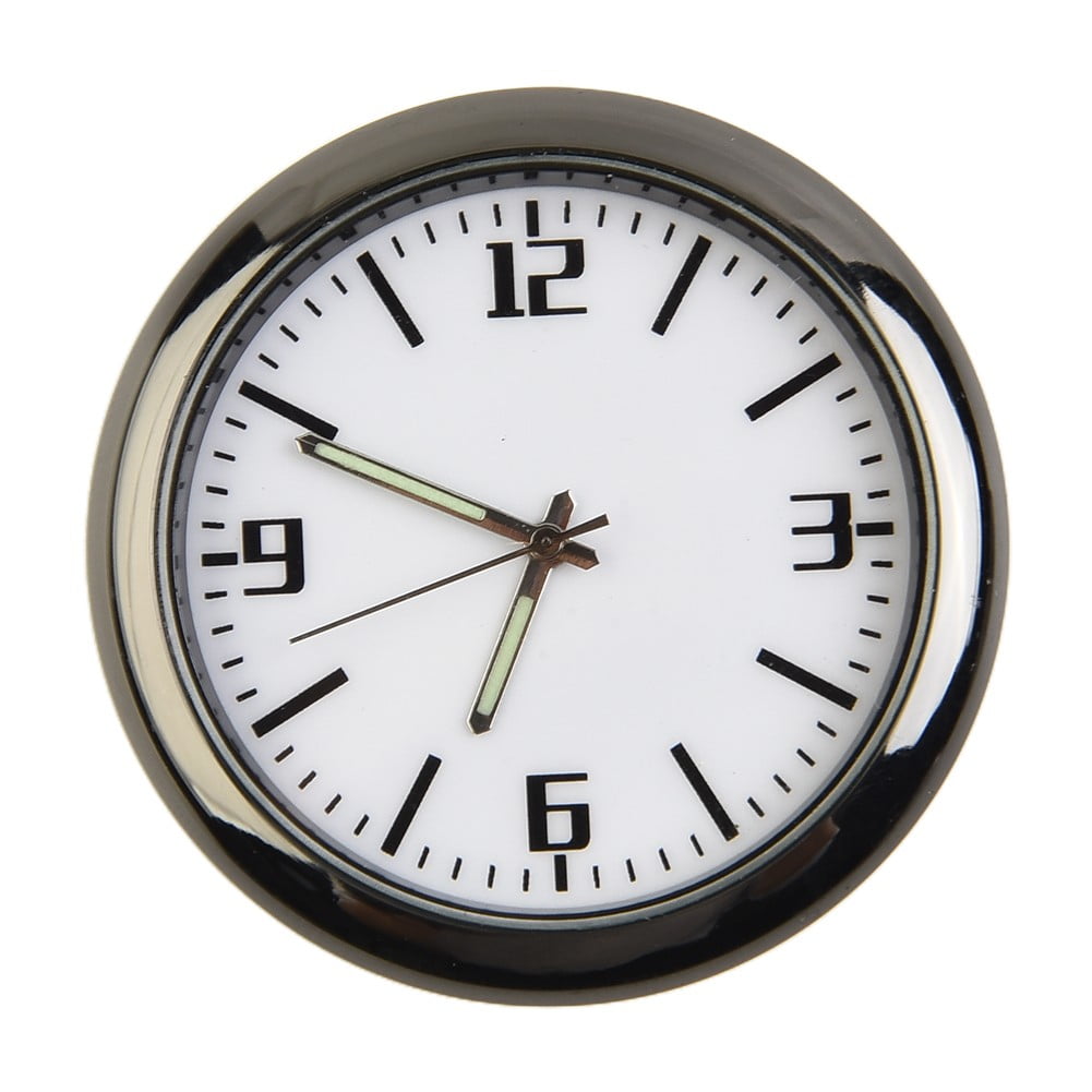 Luminous Car Dashboard Air Vent Stick-On Time Clock Quartz Analog Watch ...