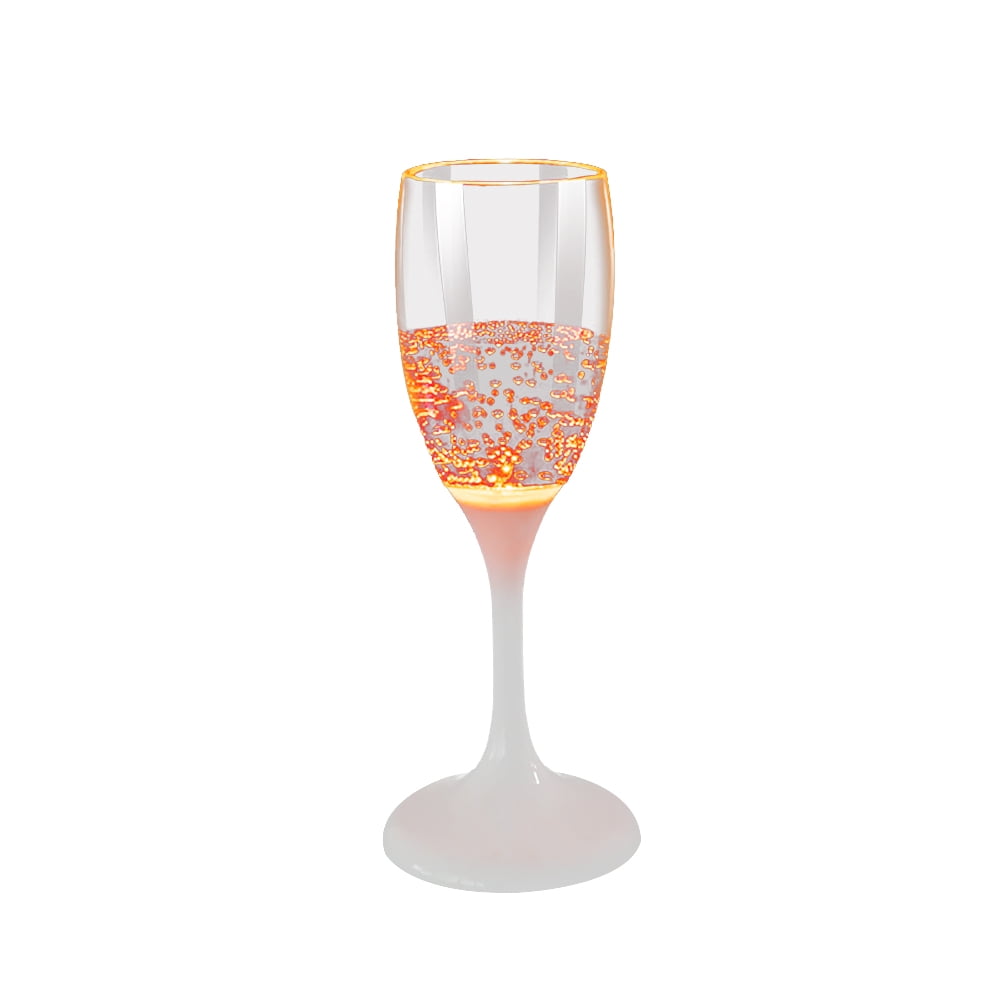 Luminous Champagne Glass Single Color Goblet with Light Replaceable ...