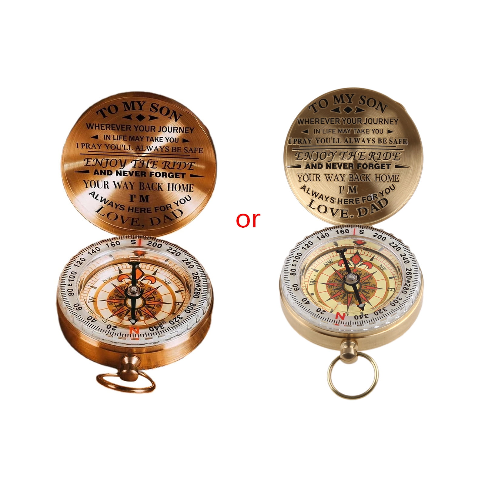 Luminous Compass Dad to Son Enjoy the Ride Gift for Camping Outdoor ...