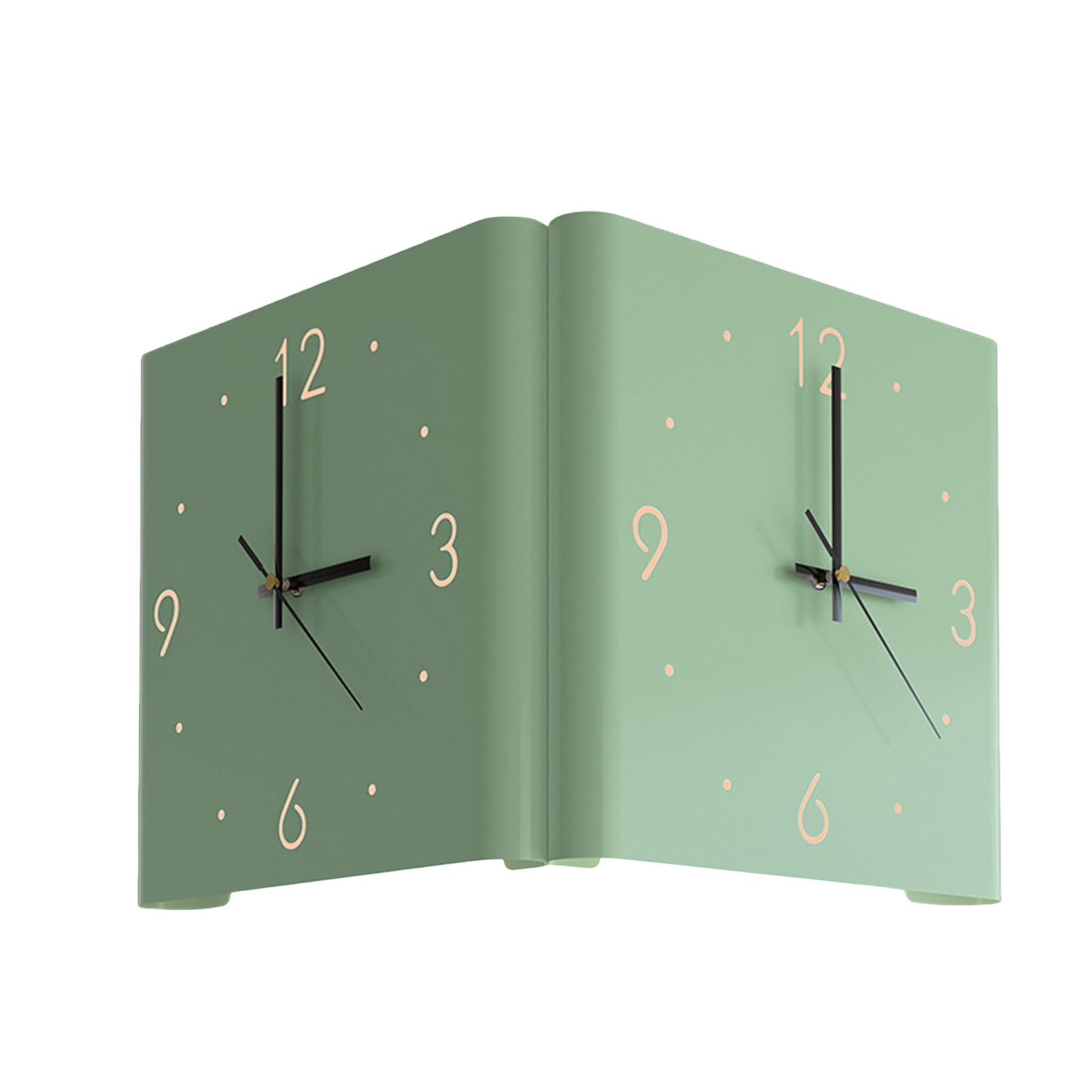 Luminous Corner Wall Clock with Hollow Numbers Quiet Operation Easy to ...