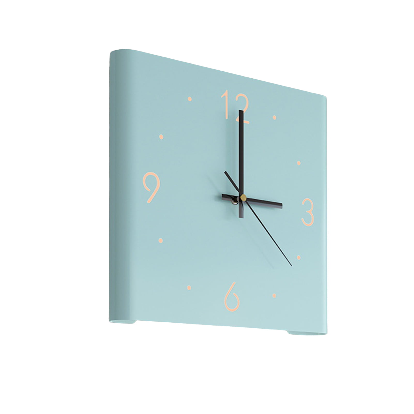 Luminous Corner Wall Clock with Hollow Numbers Quiet Operation Easy to ...