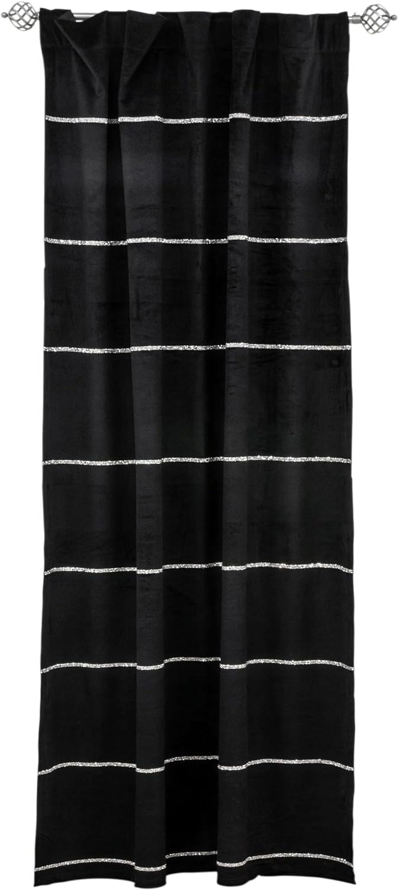 Luminous Curtain Panel, Light Diffusing, Thick Velvet, Rhinestone ...